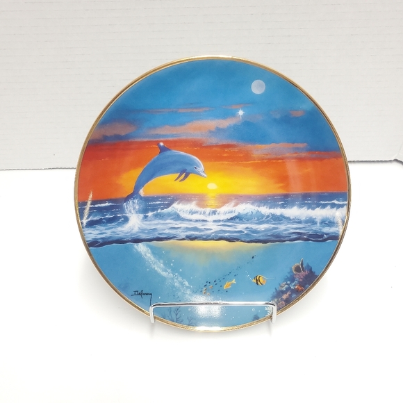 Franklin Mint | Art | Franklin Mint Spring Of The Dolphin By Delmary ...